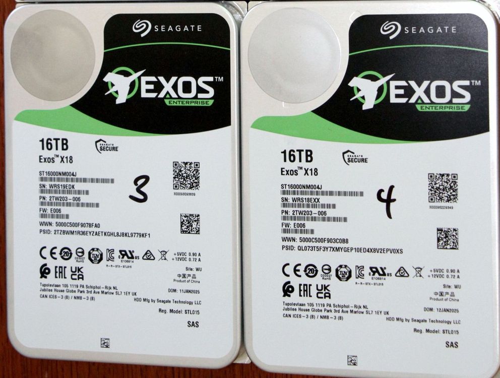 Seagate EXOS X18 - 16TB (2 Stück) (Neu (gemäss Beschreibung)) in ...