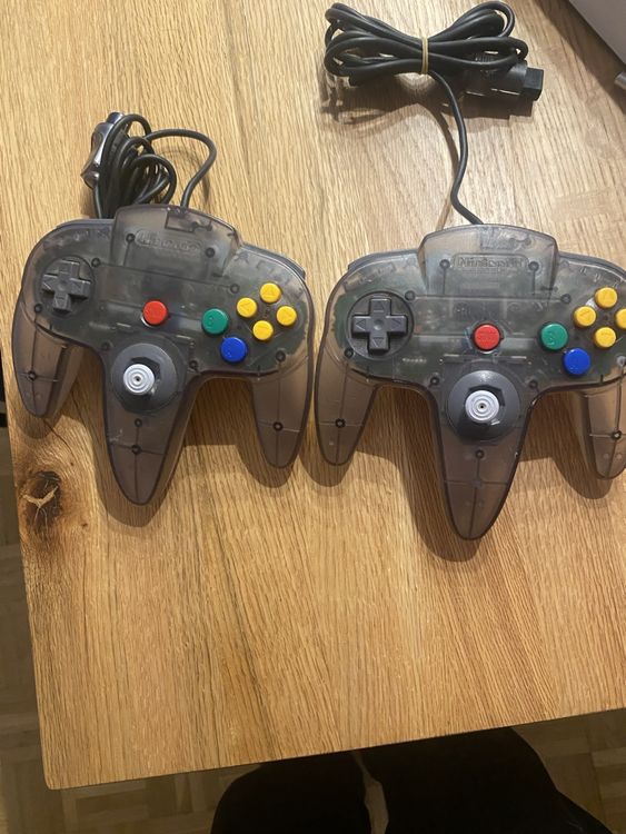 2x N64 Controller Transparent Grey authentisch | Kaufen auf Ricardo
