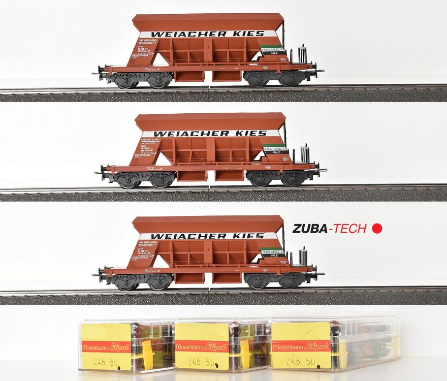 Liliput 3x Weiacher Kieswagen der SBB H0 GS mit OVP (Gebraucht) in St. Gallen für CHF 101 – mit ...