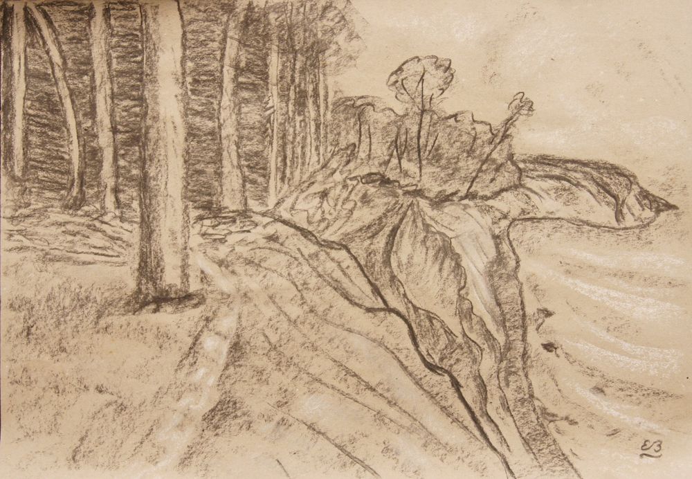 Zeichnung: Wald | Kaufen auf Ricardo