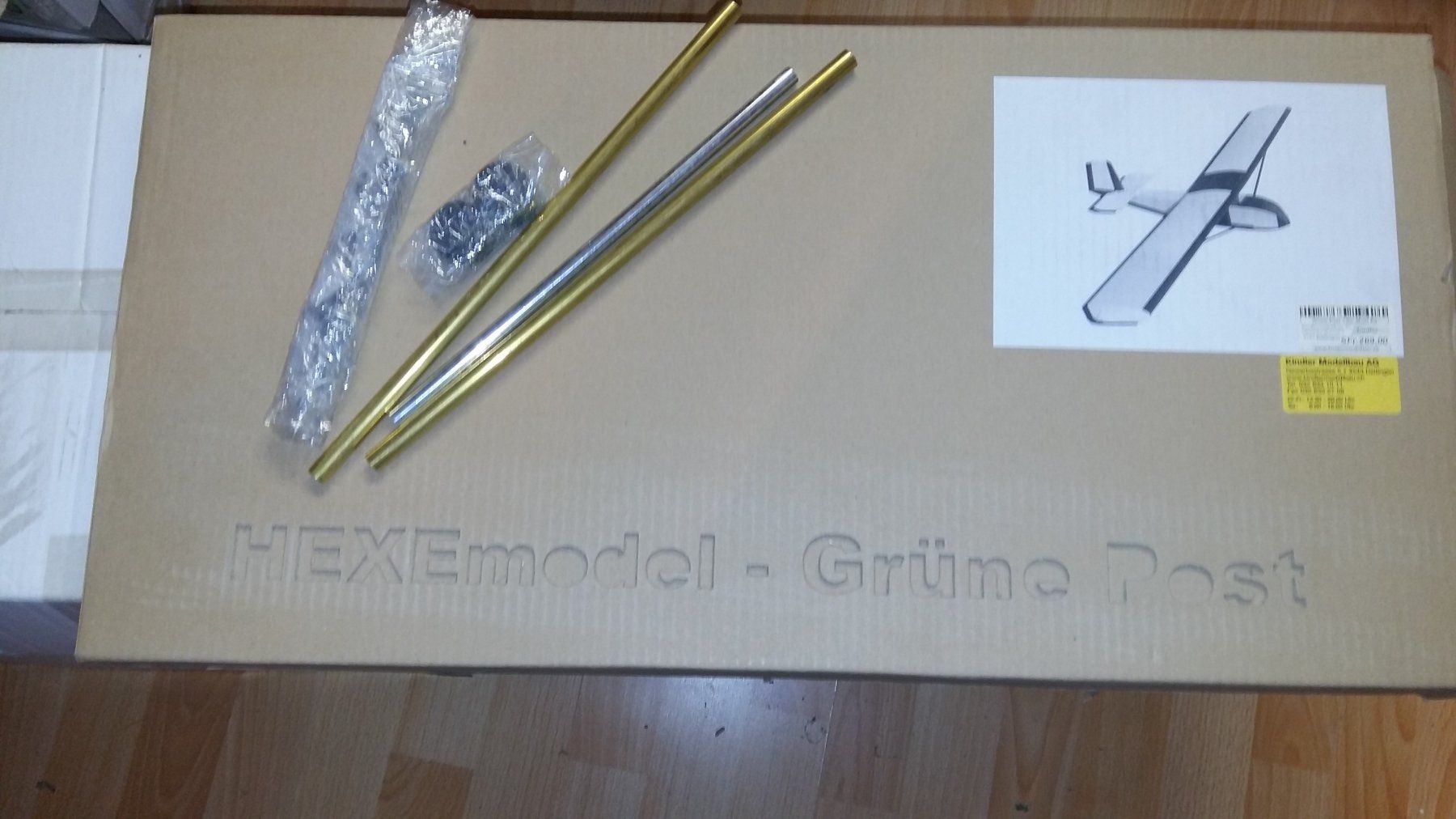 Grüne Post 1/3Segelflugmodell Short-Kit von Hexemodel (Neu und ...