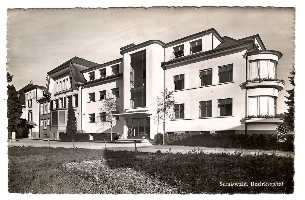 AK vom Bezirksspital Sumiswald von 1945 (Gebraucht) in für CHF 3 – mit ...