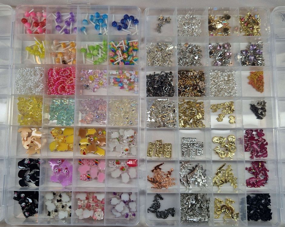 Riesen Set: Nail Art Verzierungen für deine perfekten Nägel (Neu ...