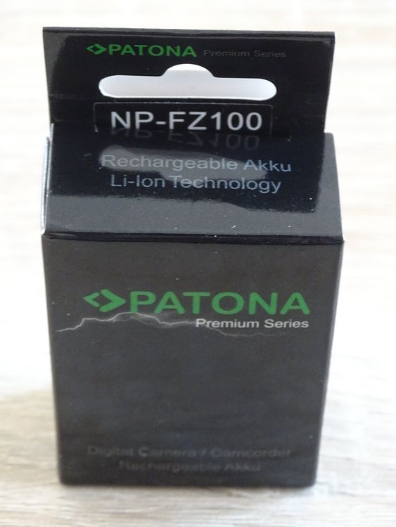 Akku Patona Premium NP-FZ100 2400mAh Li-ion (für SONY) *NEU* (Neu und ...