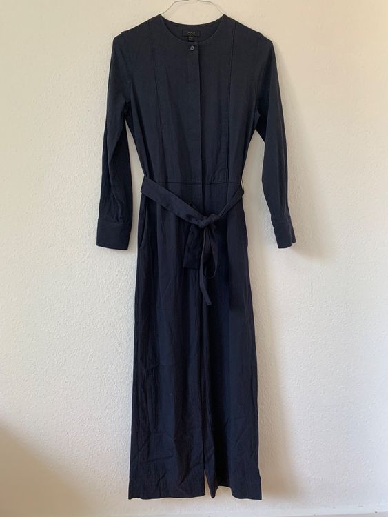 COS Jumpsuit/Overall Gr. 36 dunkelblau mit Gürtel, Lyocell | Kaufen auf ...