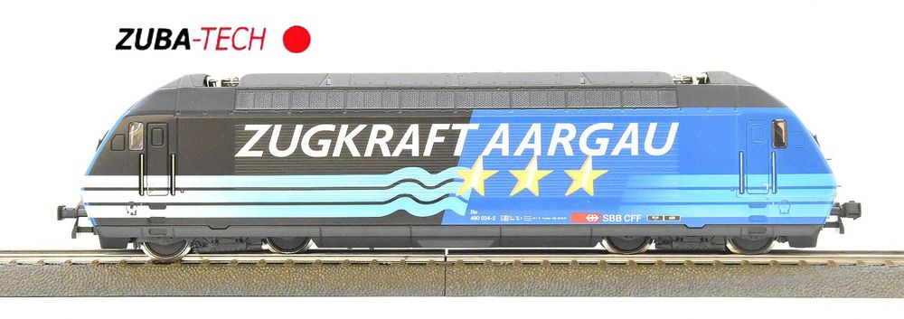 HAG 281 E-Lok Re 460 Zugkraft Aargau SBB H0 GS Analog OVP (Gebraucht ...