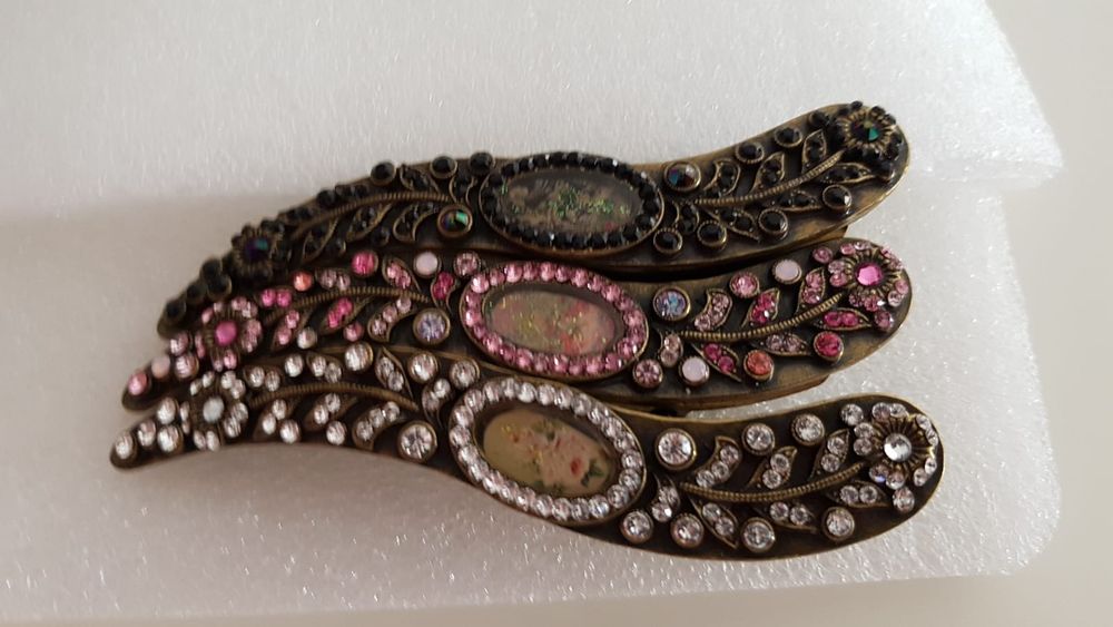 Haarspange Michal Negrin 9cm 3Farben Swarovski Steinen. | Kaufen auf ...
