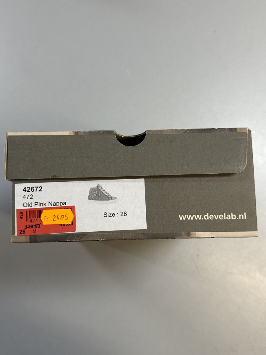 👟 Develab Lederschuhe Gr. 26, Altrosa, Winterfest, Top! 👟 (Neuf avec ...