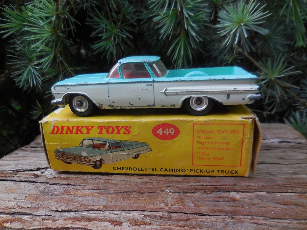 DINKY TOYS 449 (CHEVROLET EL CAMINO) ORIGINAL AVEC LA BOITE (D'occasion ...