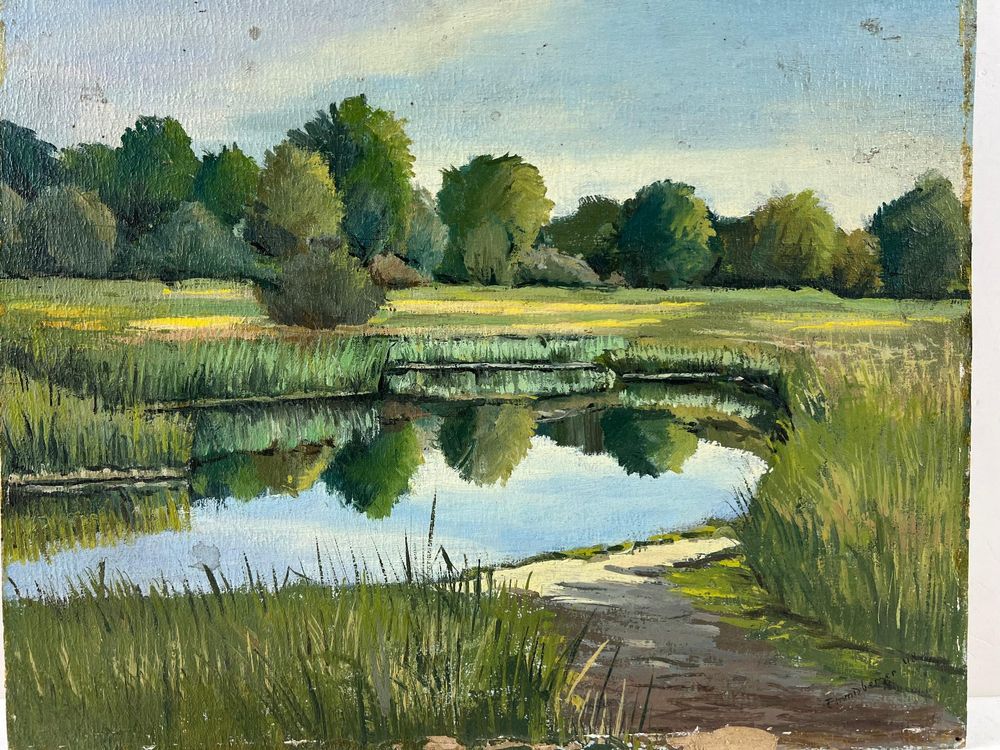 Giesse Bei Belp Landschaft Gemälde verso Signiert (Gebraucht) in Neuhausen am Rheinfall für CHF ...