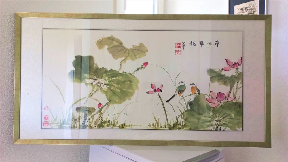 China, grosses Original-Sumi-e-Gemälde, gerahmt/signiert (Gebraucht) in Nennigkofen für CHF 175 ...