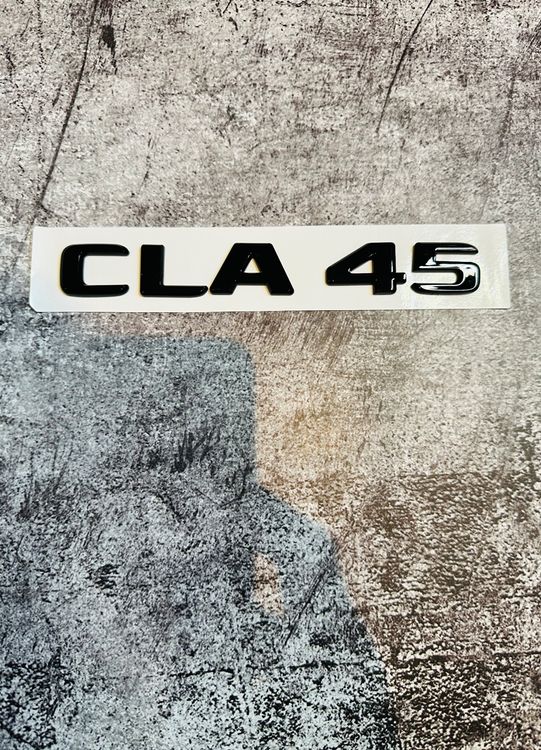 Mercedes AMG CLA45 Emblem Schriftzug Logo aus ABS NEU Chrom (Neu und ...