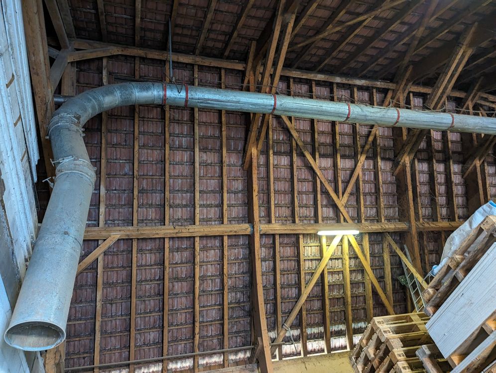 Rohre und Heuverteiler inkl. Steuerung zu Heugebläse (Gebraucht) in Aefligen für CHF 1 – nur ...