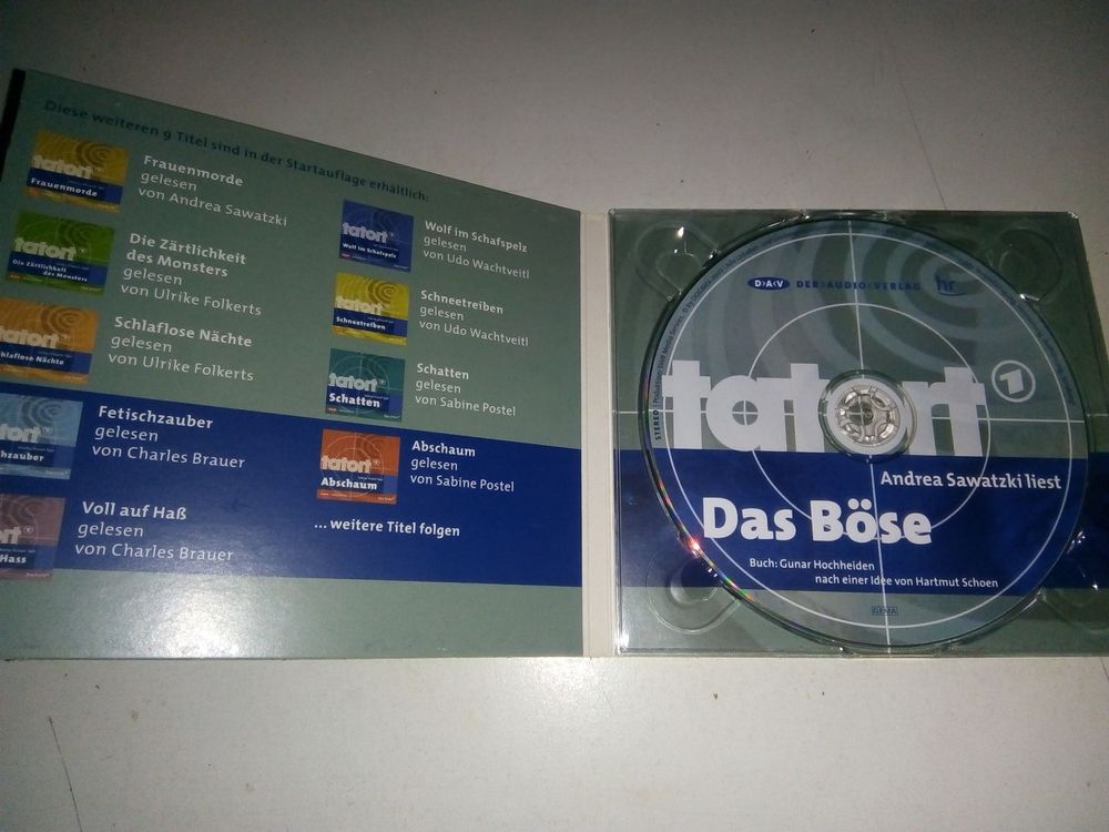 Tatort - Das Böse (Andrea Sawatzki) Promo-CD ©'2007 (Gebraucht) in St ...