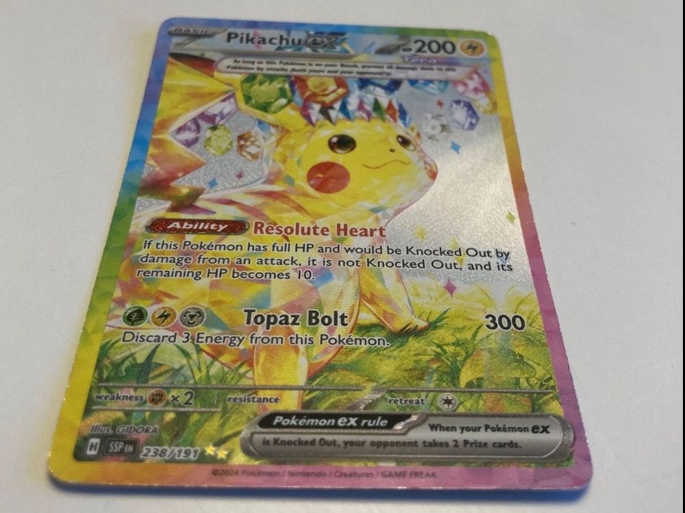 Pokémon Pikachu EX 238 surging sparks EN (Gebraucht) in Villars ...