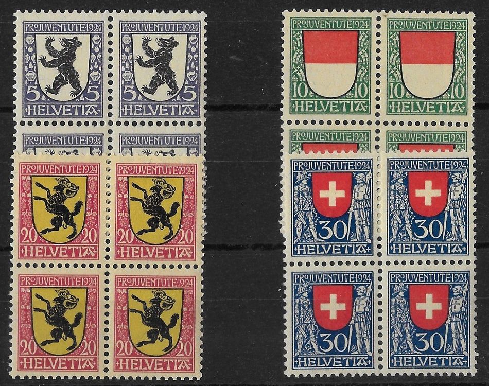 4er Block Serie Pro Juventute 1926 Postfrisch ** | Kaufen auf Ricardo