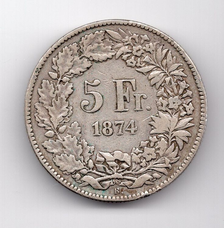(739) 5 Franken 1874 B, sitzende Helvetia | Kaufen auf Ricardo