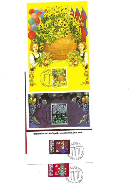 Liechtenstein Maximumkarten 1981-1985 komplett | Kaufen auf Ricardo