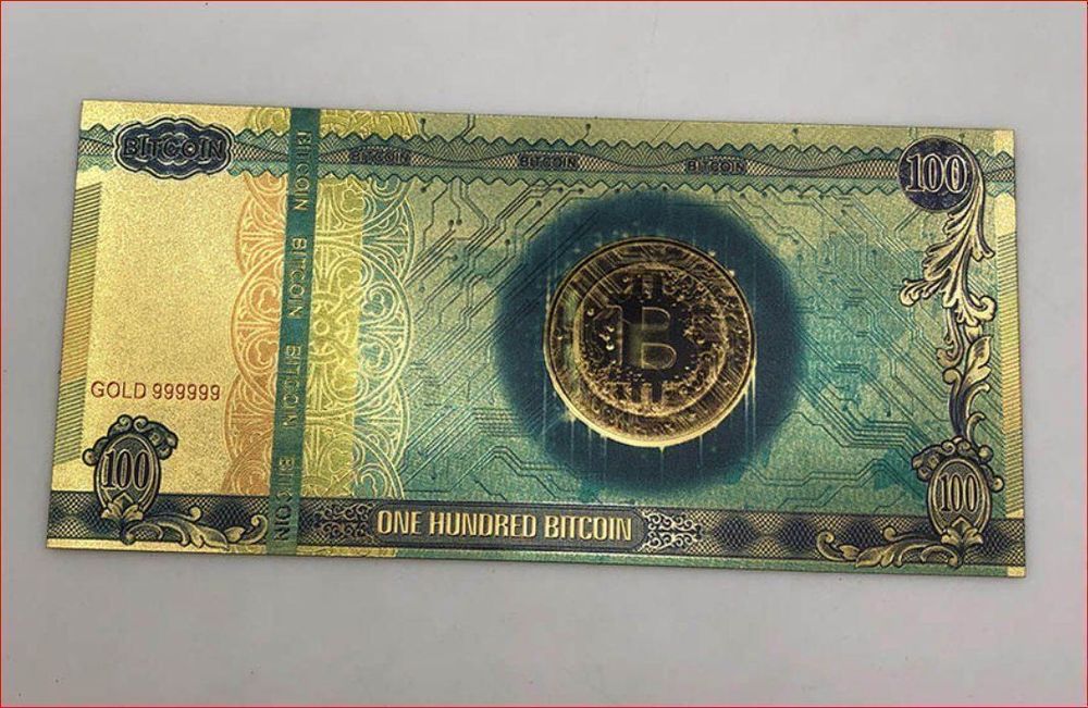 Bitcoin Banknote echt vergoldet (100 BC) | Kaufen auf Ricardo