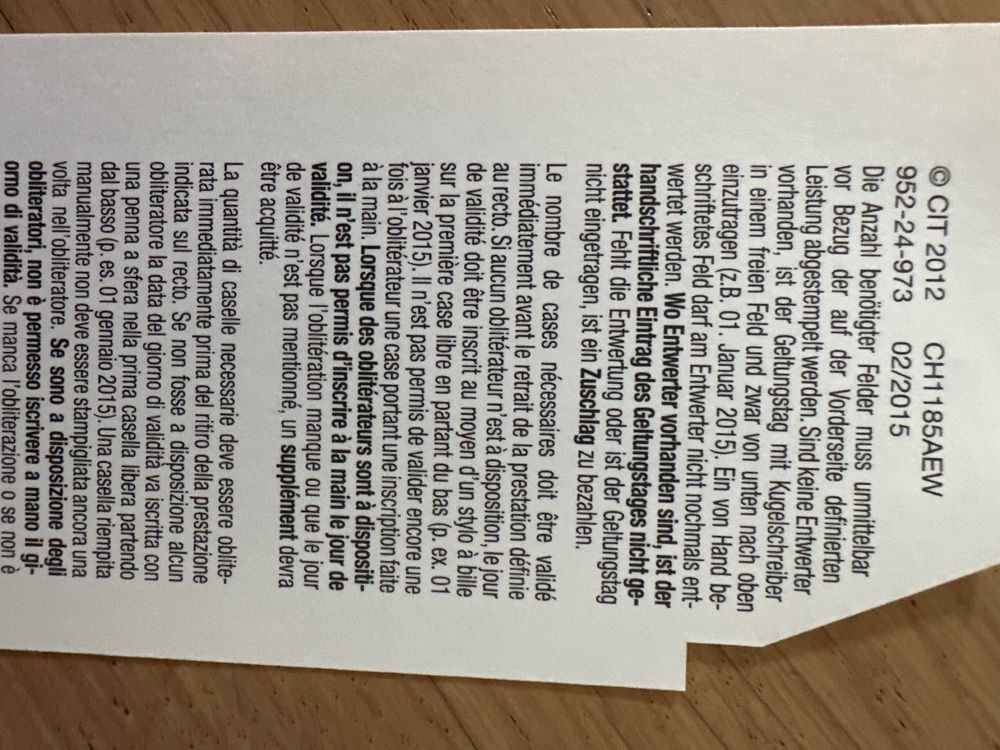 NEU ZVV (3 Stück) Einzelfahrtkarte - Zonen 110, 121 (Neu und ...