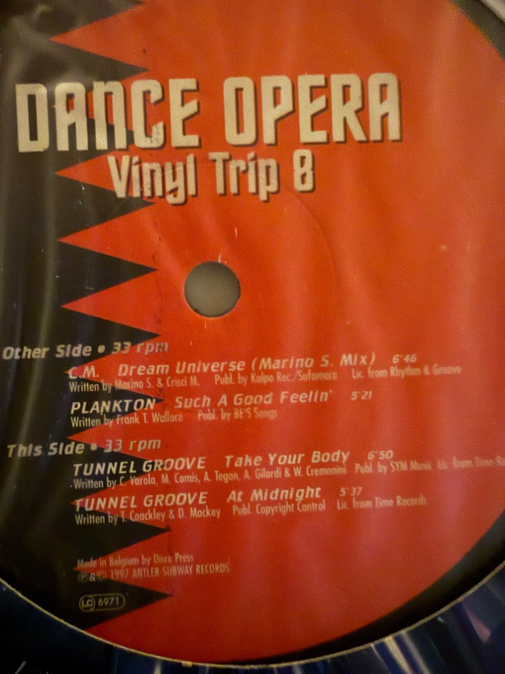Dance Opera Vinyl Trip 8 (C.M. Universe Marino Stephano Mix) (Gebraucht ...