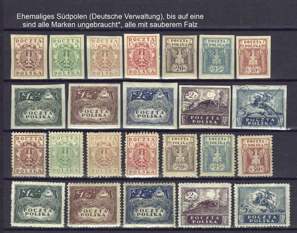 Polen, ehemaliges Südpolen ungebraucht* und gest (Gebraucht) in Basel ...