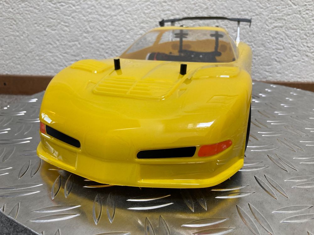 Tamiya TT-02 Chassis & Karosserie «Race Corvette Gelb» NEU! (Neu (gemäss Beschreibung)) in ...