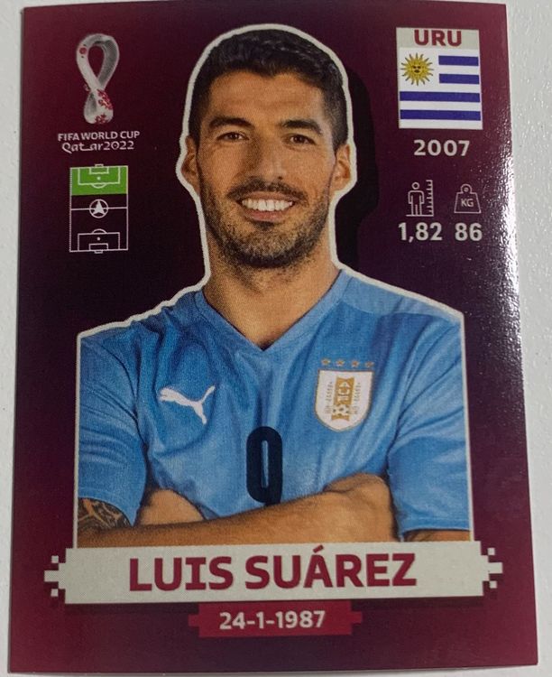Panini FIFA World Cup 2022 - URU 20 - LUIS SUÁREZ (Neu (gemäss ...