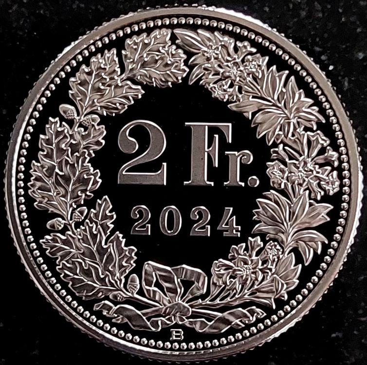 2 Franken 2024 pp / aus Münzsatz / in einer Münzkapsel (Neu (gemäss Beschreibung)) in Arch für ...