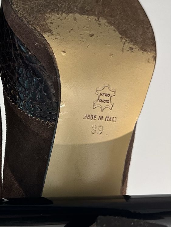 Elle Décolleté Marrone Vintage in pelle 39 (Gebraucht) in Losone für ...