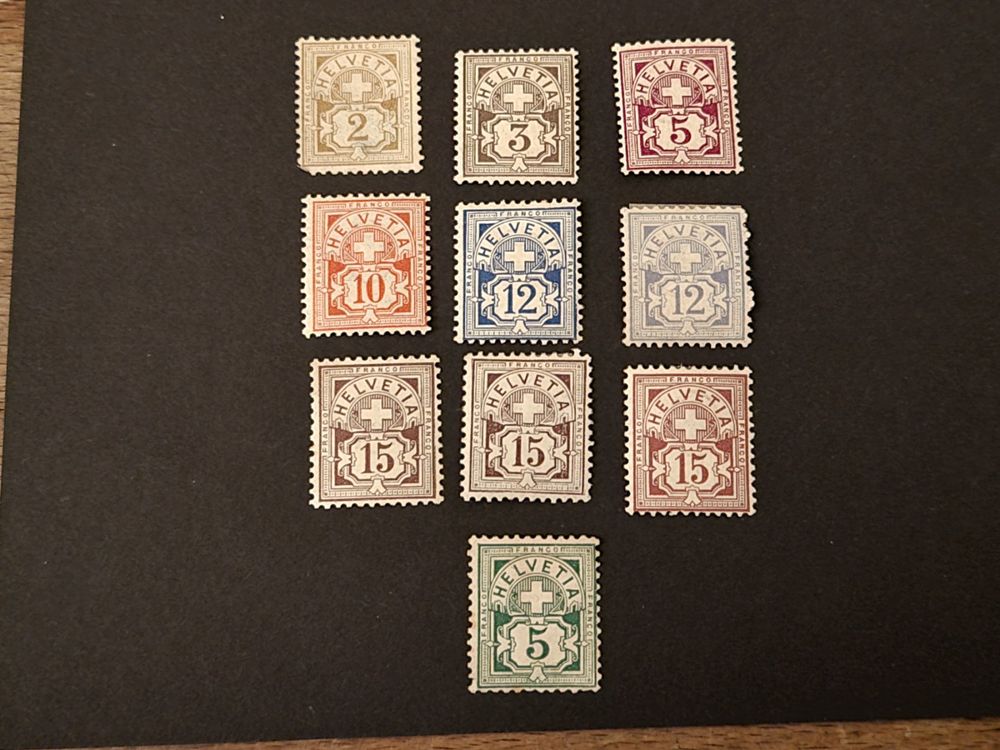 CH 1894-99 Ziffermuster * SBK 929.-- (Neu (gemäss Beschreibung)) in Monte Carasso für CHF 75 ...