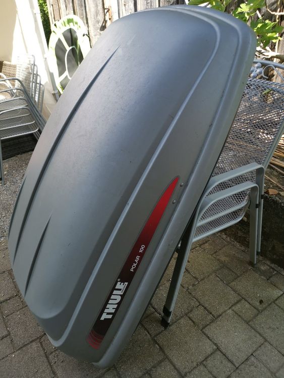 Thule Dachbox Polar 100 Liter grau + Befestigung (Gebraucht) in ...