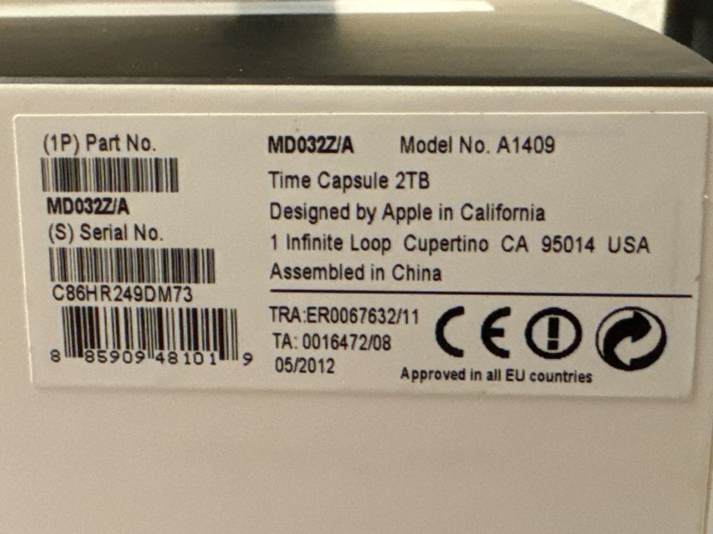 Airport Time Capsule (Mod. A1409, 2TB, 05/2012) | Kaufen auf Ricardo