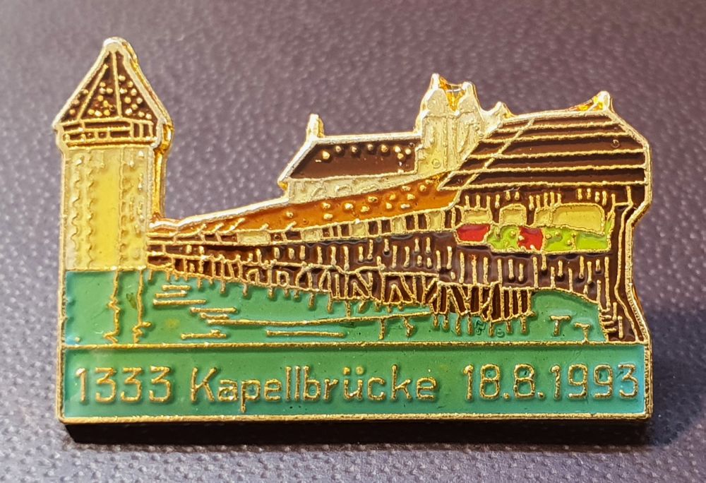 S482 - Pin Luzern Kapellbrücke - 660 Jahre alt 1333 - 1993 (Gebraucht ...