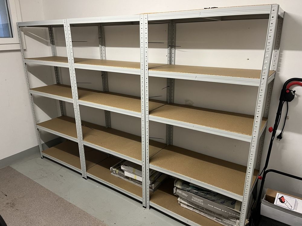 Metallsteckregal / Kellerregal, 3 Stk., 180x90x45, von Landi (Gebraucht) in Cham für CHF 56 ...