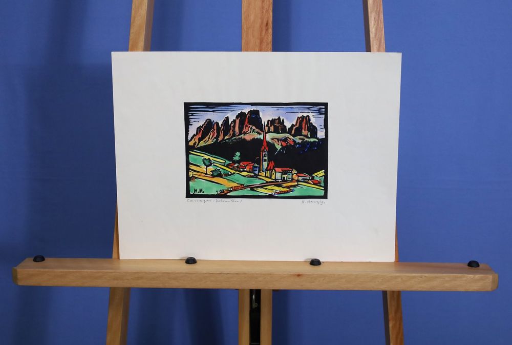 Heinrich Herzig 1887-1964, Holzschnitt "Dolomiten" signiert | Kaufen auf Ricardo