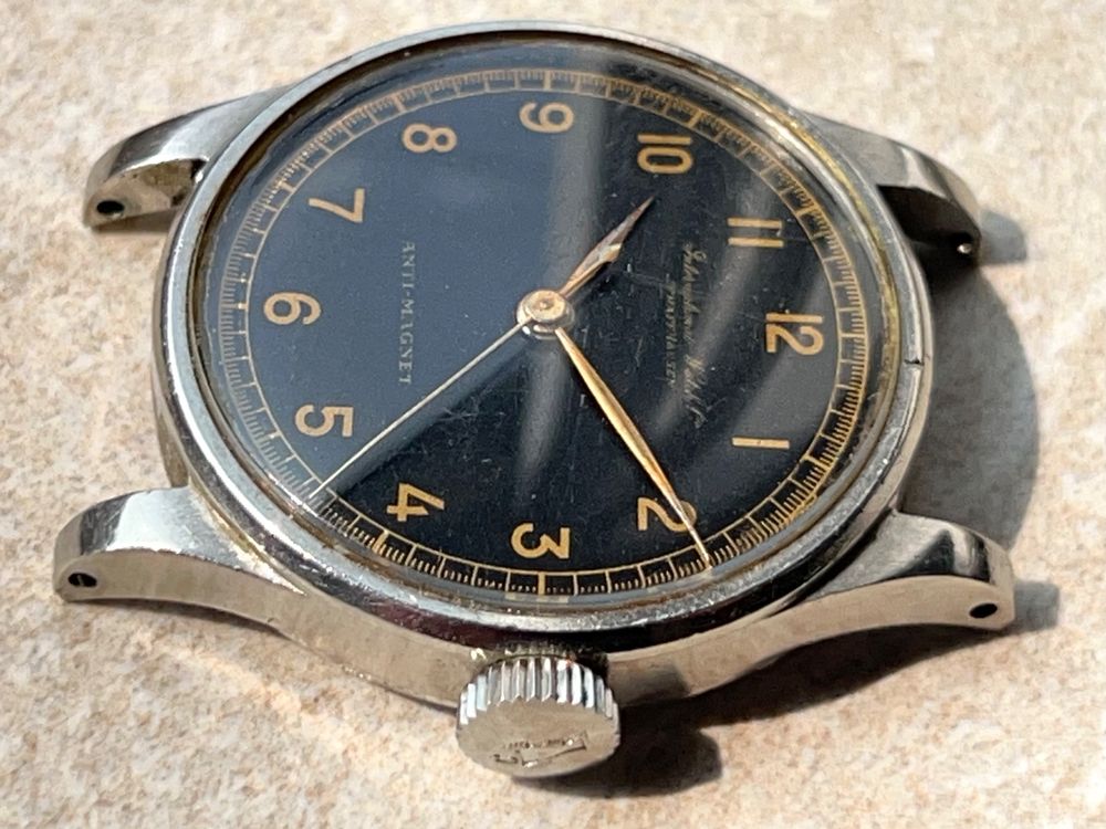 Vintage IWC Hermet WW2 Military Watch Tropical Radium Cal 61 (Defekt ...