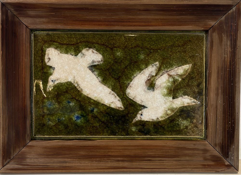 20.Jh internationale Schule Skulptur mit zwei Vögel aus Kera (Gebraucht) in Root für CHF 70 ...