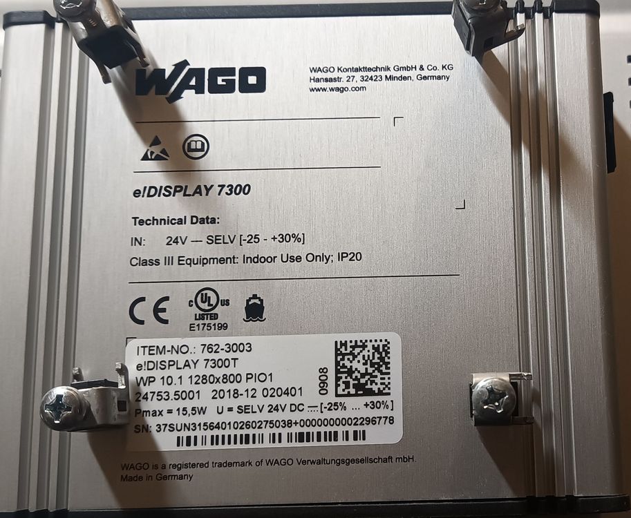 WAGO e!DISPLAY 7300T Touch Panel | Kaufen auf Ricardo