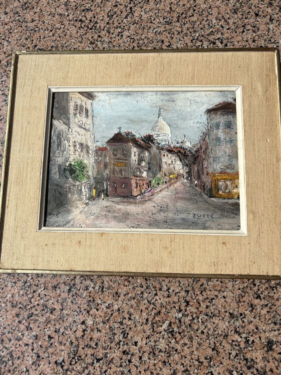 Gemälde von Zuber - Paris Impressionismus, gerahmt, signiert (Neu ...