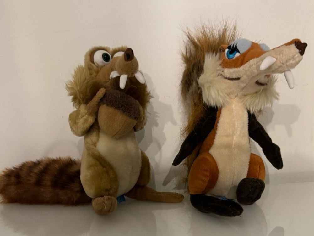 Ice Age Scrat und Scratte Stofftiere, sehr gut erhalten 20cm (Gebraucht ...