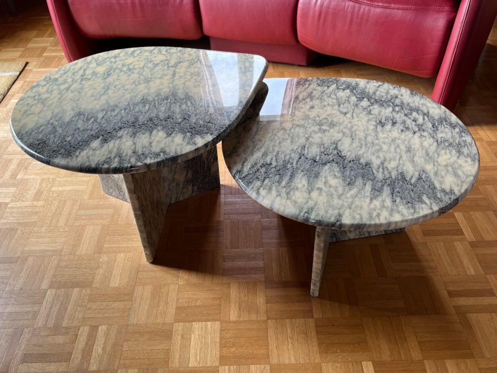 Salon-Tisch aus Marmor in Tropfenform | Kaufen auf Ricardo