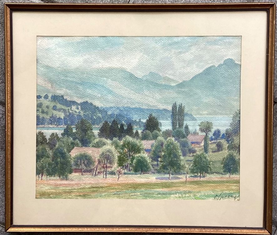 Hans Otto SPRENG (1877-1960) Landschaft Aquarell | Kaufen auf Ricardo