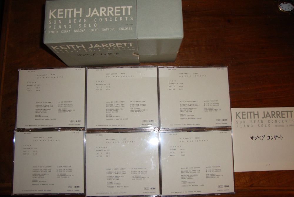 KEITH JARRETT SUN BEAR CONCERTS - Piano solo - 6 CDs auf ECM | Kaufen ...