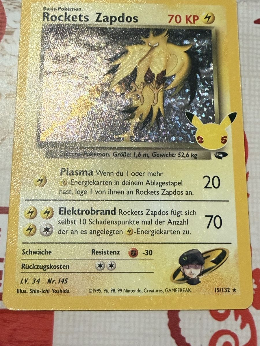 Pokemon Karte Rockets Zapdos fullart Top Zustand! Selten (Gebraucht) in ...
