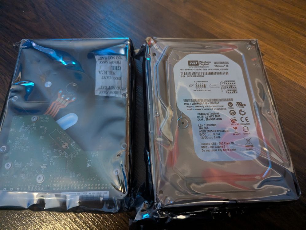 2x New Sealed WD 160GB PATA IDE Hard Drive HDD (Neu und ...