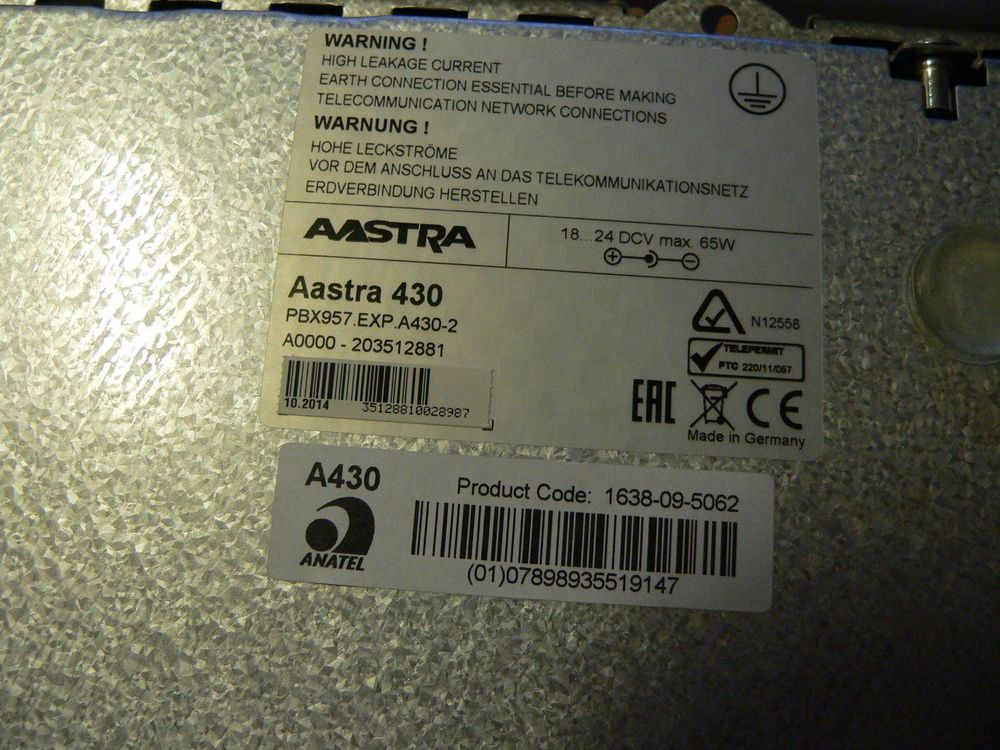 AAstra 430 / Mitel PBX - Telefonanlage (Gebraucht) in Luzern für CHF 49 ...