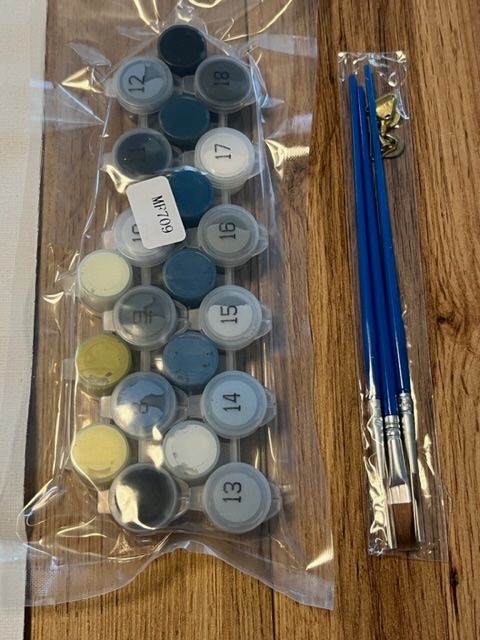 Malen nach Zahlen: Winterbild-Set (Neu und originalverpackt) in Windlach für CHF 5 – mit ...