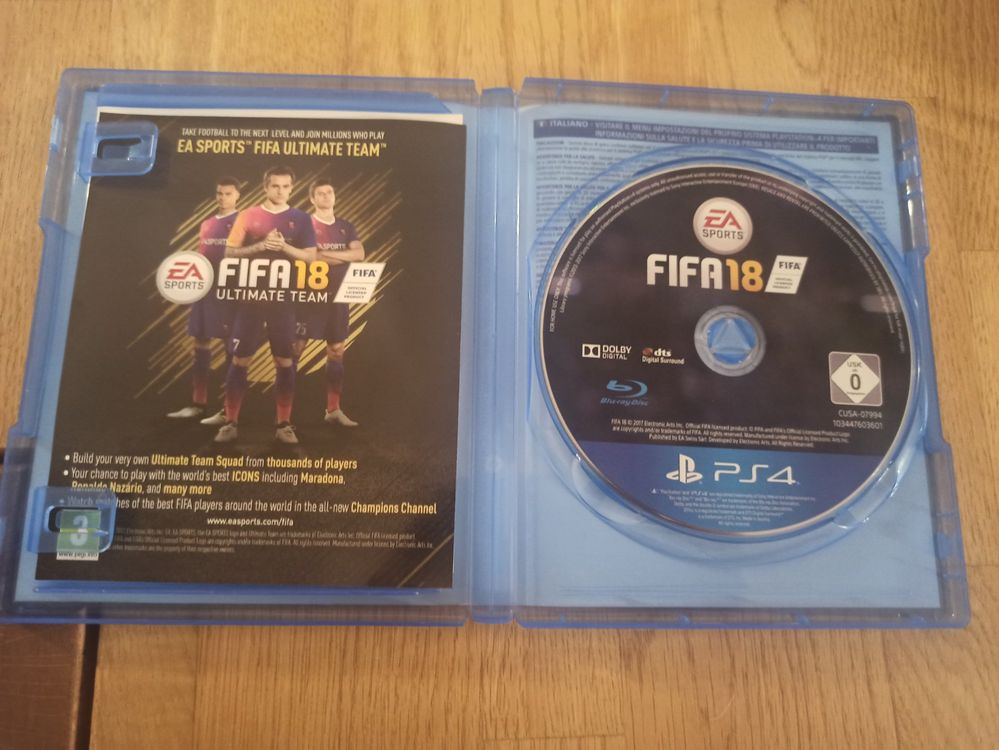 💿🎮📀Fifa 18 / Ronaldo Edition PS4💿🎮📀 (Gebraucht) in Oberweningen für CHF 4.95 – mit Lieferung auf ...