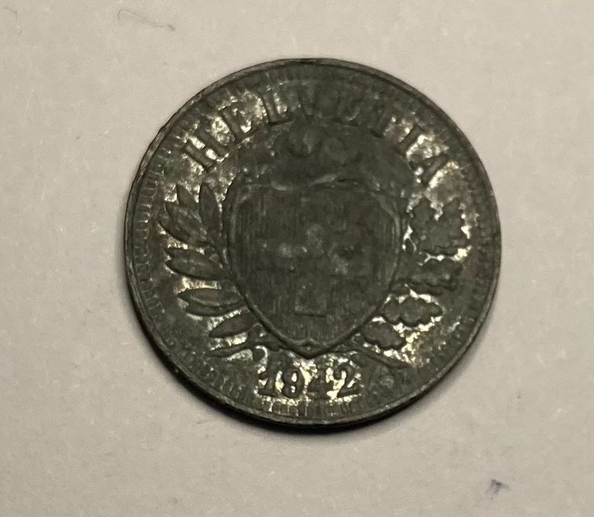 Helvetia 2 Rappen 1942 Münze Schweiz (Gebraucht) in Luzern für CHF 1 – mit Lieferung auf Ricardo ...